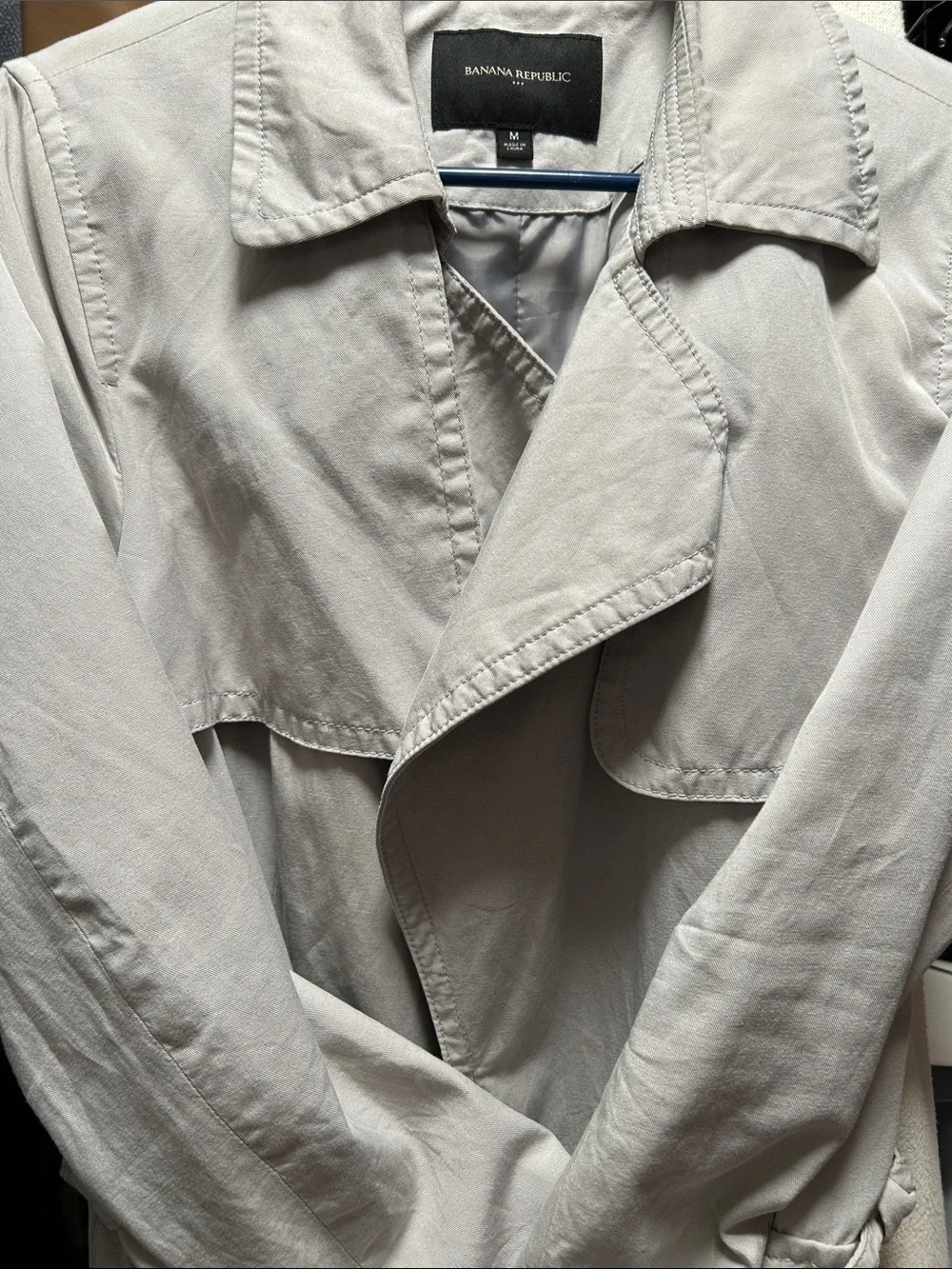 Banana Republic | Jackets & Coats | Banana Republic Light Gray Trench ...